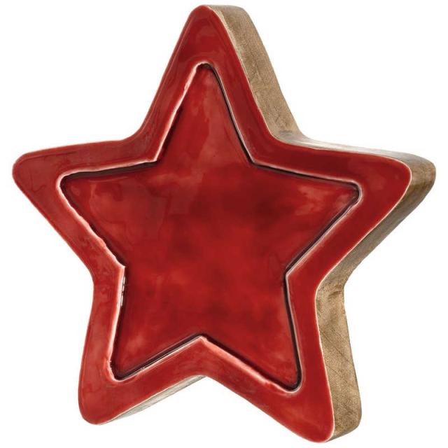 LEONARDO　オブジェスター マンゴウッド H24cm　039106