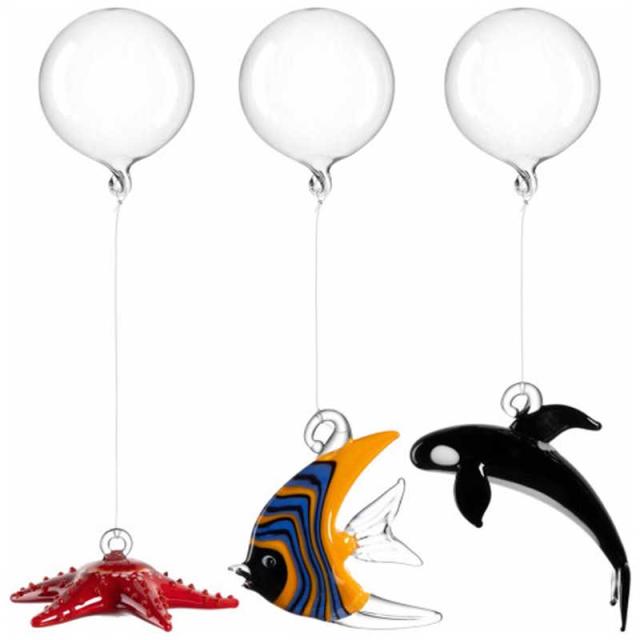 LEONARDO　アクアリウム 水槽用アクセサリー スターフィッシュフィッシュオルカ 3Pアソート MARE　059069