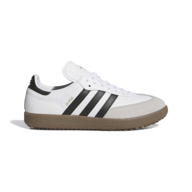 アディダス　男女兼用 ゴルフシューズ サンバ ゴルフ [ユニセックス/26.5cm/幅:2E] Fホワイト×コアブラック×ガム