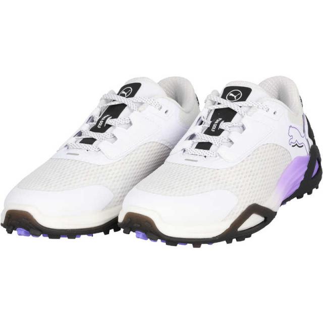 プーマ　ゴルフシューズ シャドウキャット ニトロ スパイクレス [メンズ/26.0cm] PUMA WHITE×PUMA BLACK×DARK AMETHYST　31024913_25FW