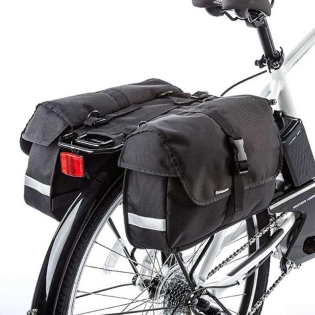 パナソニック　Panasonic　ハリヤ用 サイクルバッグ パニアバッグ　NCY700S(ブラック)