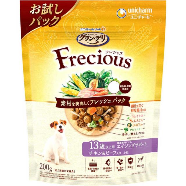 ユニチャーム グラン・デリ Frecious(フレシャス)13歳以上用 チキン＆ビーフ入り お試しパック200g の通販はau PAY マーケット - コジマ au PAY マーケット店 ...