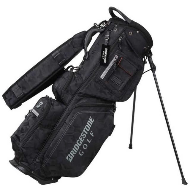ブリヂストン　軽量スタンドモデル キャディーバック ブラック/カモフラージュ　CB2525