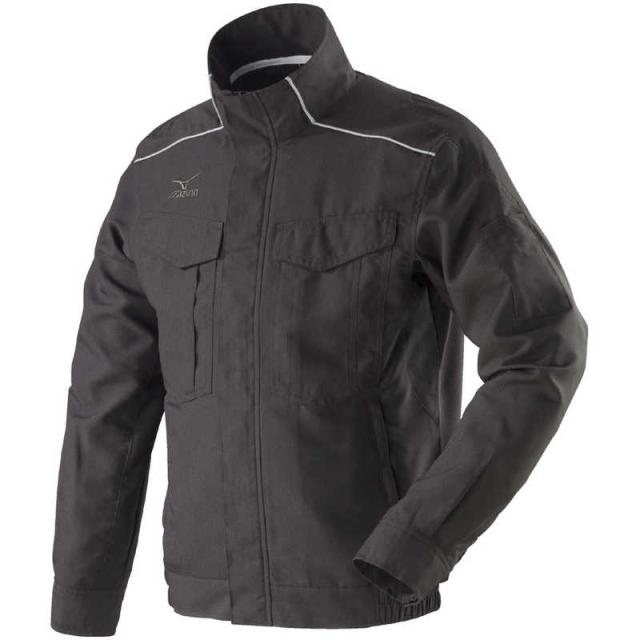 ミズノ　ワークジャケット(春夏素材)［ユニセックス］ 4XL-8 07：チャコールグレー　C2JE818207