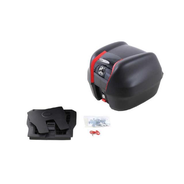 ヘプコアンドベッカー　トップケース ジャーニー 汎用タイプ 30 ブラック　610206-SET