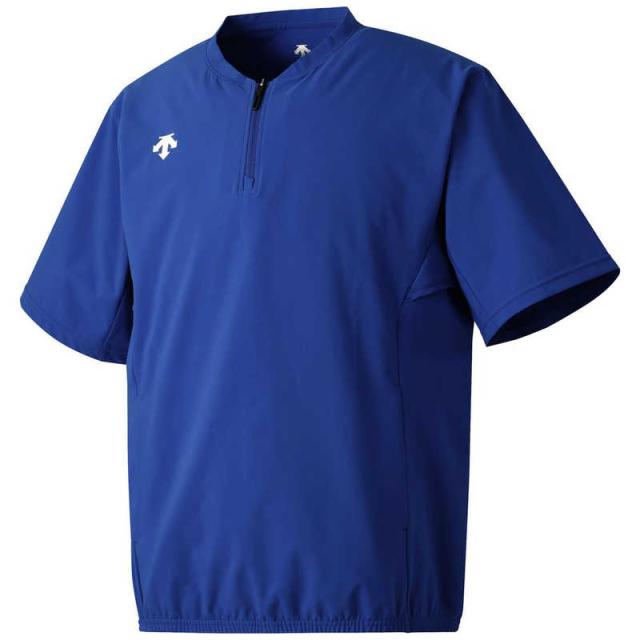 デサント　DESCENTE 半袖 ストレッチジャケット ブルー O DB5SJK32M 【返品交換不可】　DB5SJK32M_25SS