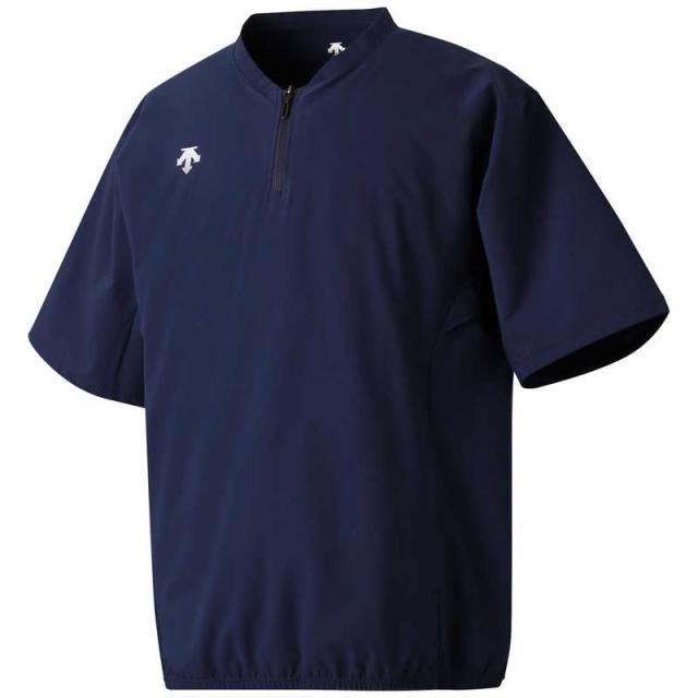 デサント　DESCENTE 半袖 ストレッチジャケット ネイビー O DB5SJK32M 【返品交換不可】　DB5SJK32M_25SS