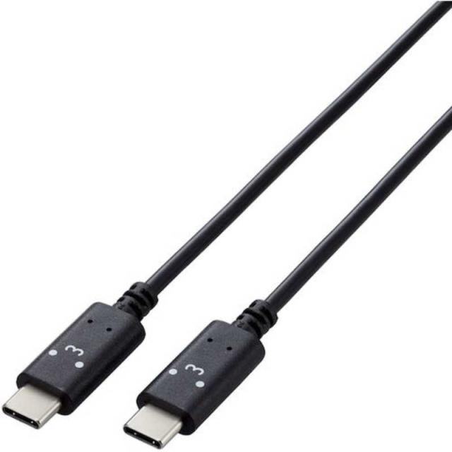 エレコム ELECOM USB Type-C to USB Type-Cケーブル/顔ツキタイプ/1.0m/クロチャン(ブラック×ホワイト) MPA-CCF10BFの通販はau PAY ...