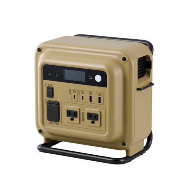 エレコム　ELECOM　ポータブル電源 大容量 192500mAh/712Wh ポータブルバッテリー 小型 軽量 PD 60W アウトドア キャンプ 車中泊 防災 NESTOUT ベージュ　DE-NEPS700NBE