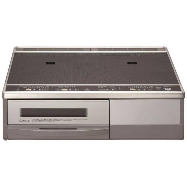 日立　HITACHI　据え置き型IHクッキングヒーター 30A [59cm幅 2口IH] ブラック/シルバー(宅配商品)　HT-33AG-K