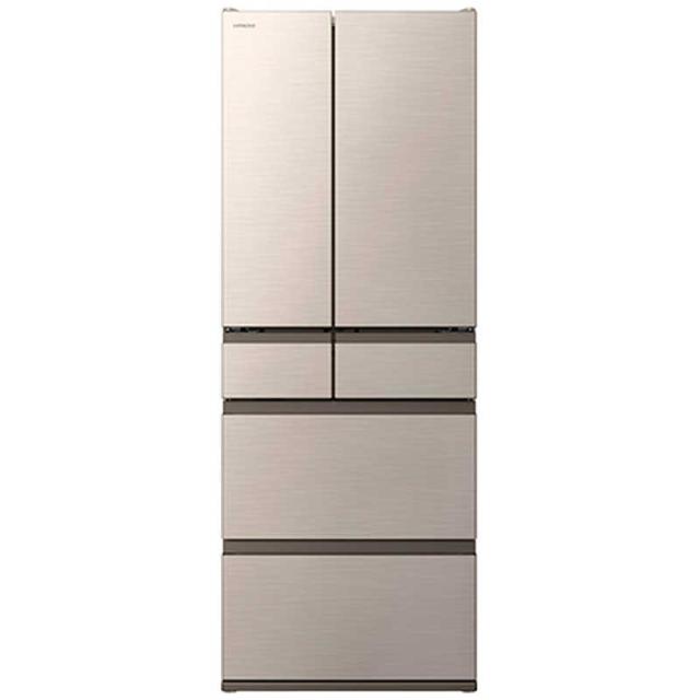 日立　HITACHI　冷蔵庫 6ドア 570L フレンチドア(観音開き) VWCタイプ 幅68.5cm ライトゴールド　R-VWC57X_N（標準設置無料）
