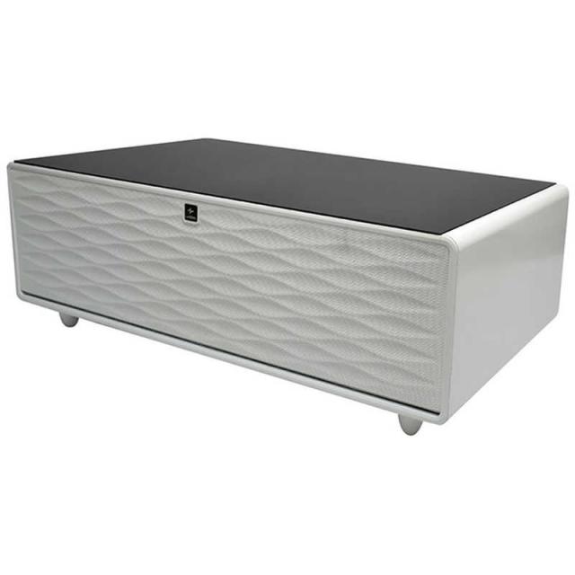 ロイヤル　スマートテーブル SMART TABLE LOOZER ルーザー WHITE 冷蔵庫付テーブル 2ドア 135L Bluetoothスピーカー搭載　STB135 WHITE（標準設置無料）