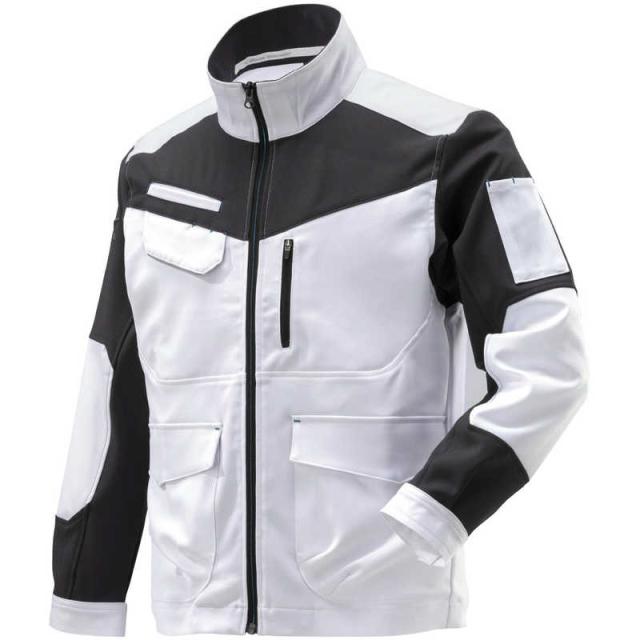 ミズノ　ワークジャケット(通年向け) ［ユニセックス］ 3XL-8 01：ホワイト×チャコール　F2JE119401