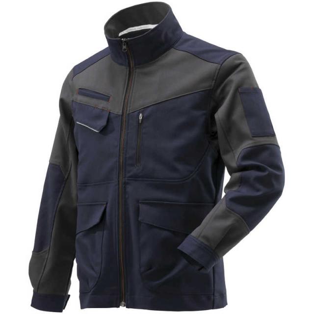 ミズノ　ワークジャケット(通年向け) ［ユニセックス］ 3XL-8 14：ネイビー×チャコール　F2JE119414