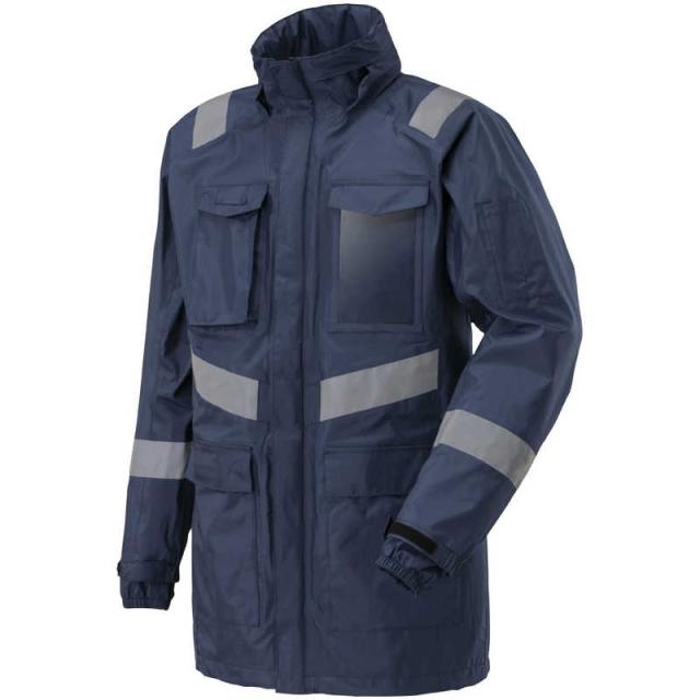 ミズノ　ベルグテックEXレインジャケット［ユニセックス］ XL 14：ネイビー　H2JHOI4414