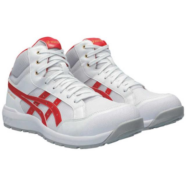 アシックス　ウィンジョブ CP218 ホワイト/クラシックレッド 27.0cm　1273A091.10027.0