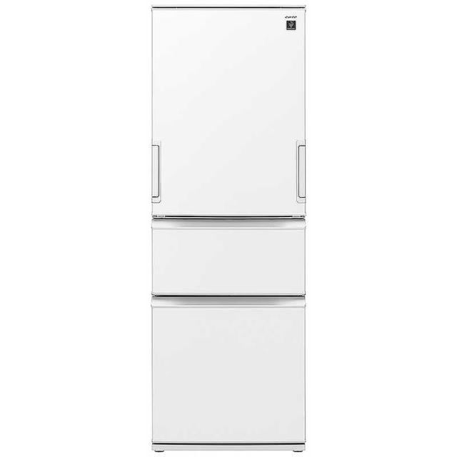 シャープ　SHARP　冷蔵庫 3ドア 374L どっちもドア(両開き) プラズマクラスター 幅60cm シルキーマットオフホワイト　SJ-PW37P-W（標準設置無料）