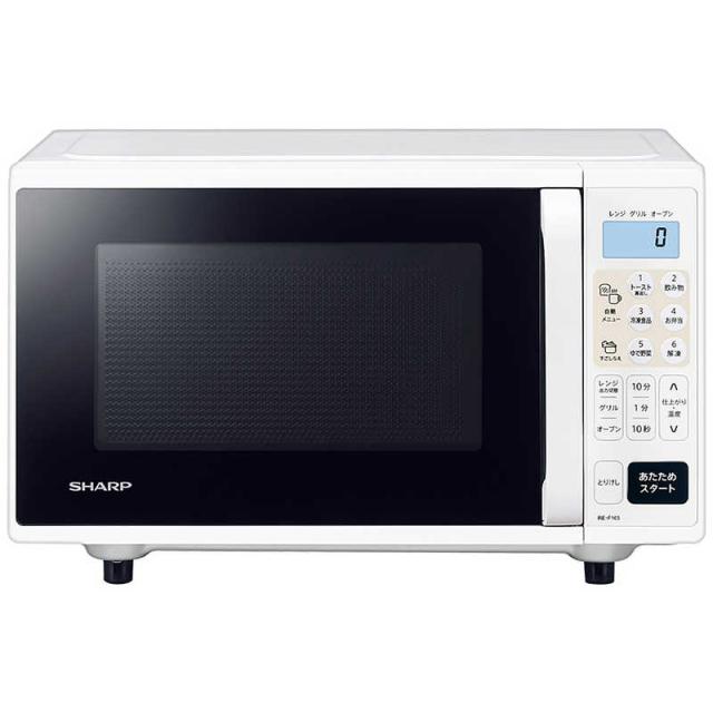 シャープ　SHARP　オーブンレンジ 16L フラット らくチン！センサー搭載 ホワイト　RE-F165W
