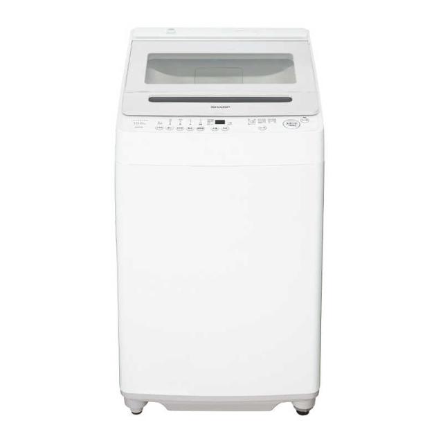 シャープ　SHARP　全自動洗濯機 洗濯10.0kg ホワイト系　ES-GV10K-W（標準設置無料）