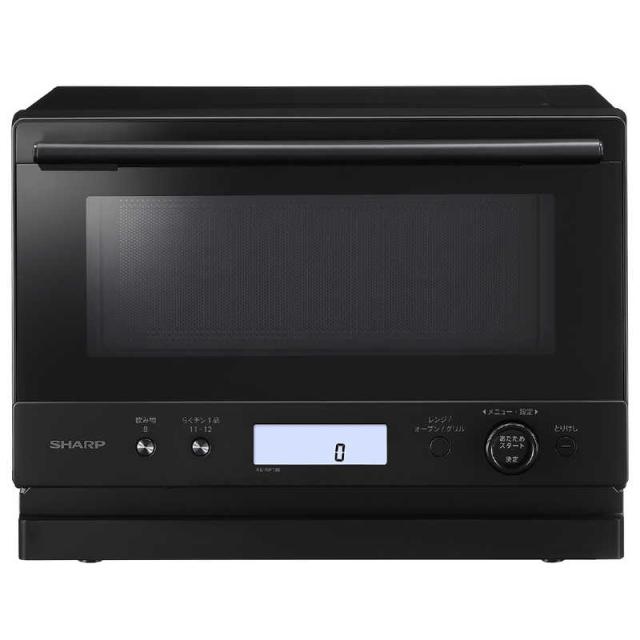 シャープ　SHARP　オーブンレンジ 18L フラット PLAINLY らくチン1品 ブラック　RE-WF186-B