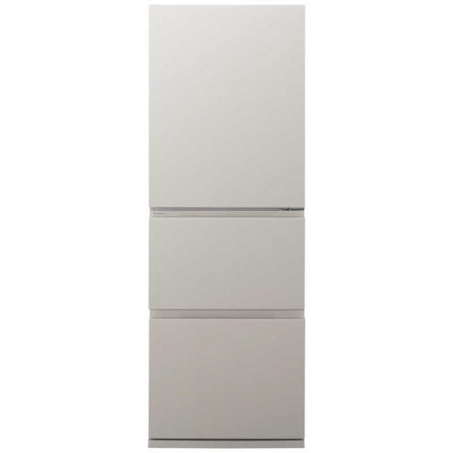 パナソニック　Panasonic　冷蔵庫 3ドア 326L 左開き JSタイプ 真ん中野菜室 ナノイーX 幅60cm マットライトベージュ　NR-C33JS2L-C（標準設置無料）