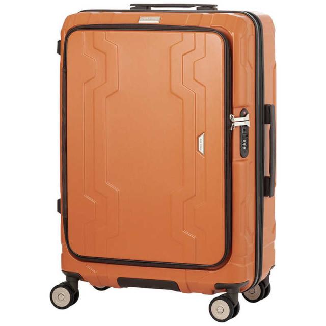 レジェンドウォーカー　BLUE WHALE フロントオープン 容量拡張7cm ボトムハンドル＆ドリンクホルダー装備 LEGEND WALKER ［TSAロック搭載］ オレンジ　5525-48OR