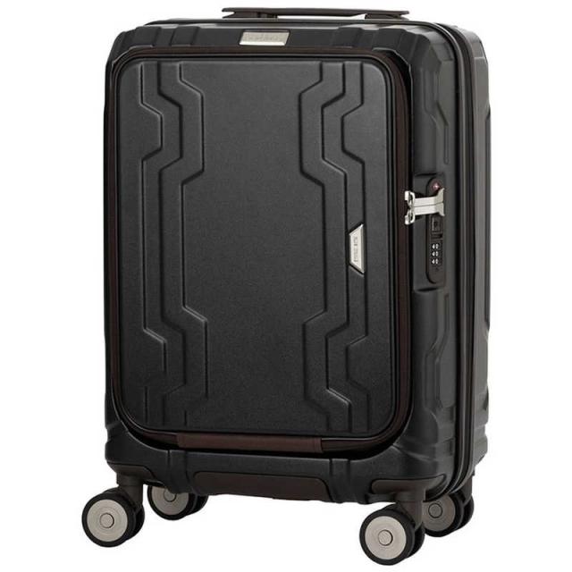 レジェンドウォーカー　BLUE WHALE フロントオープン 容量拡張7cm ボトムハンドル＆ドリンクホルダー装備 LEGEND WALKER ［TSAロック搭載］ ブラック　5525-69BK