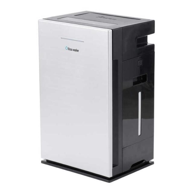 シリウス　次亜塩素酸空気清浄機 生成型 Virus washer ウイルスウォッシャー 空気清浄: 25畳まで 加湿(最大):17畳まで PM2.5対応 シルバー　SVW-AQA2000-S