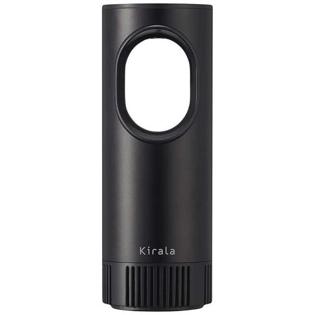 KIRALA　オゾン除菌ポータブル空気清浄機 Kirala Air Picco ピコ バッテリー非搭載タイプ PM2.5対応 ブラック　KAHP-013