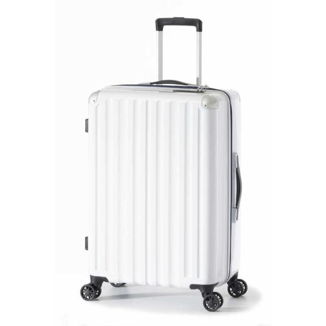 A.L.I　ハードキャリー ホワイト [TSAロック搭載 /66L /5泊〜1週間]　ALI-6008-24