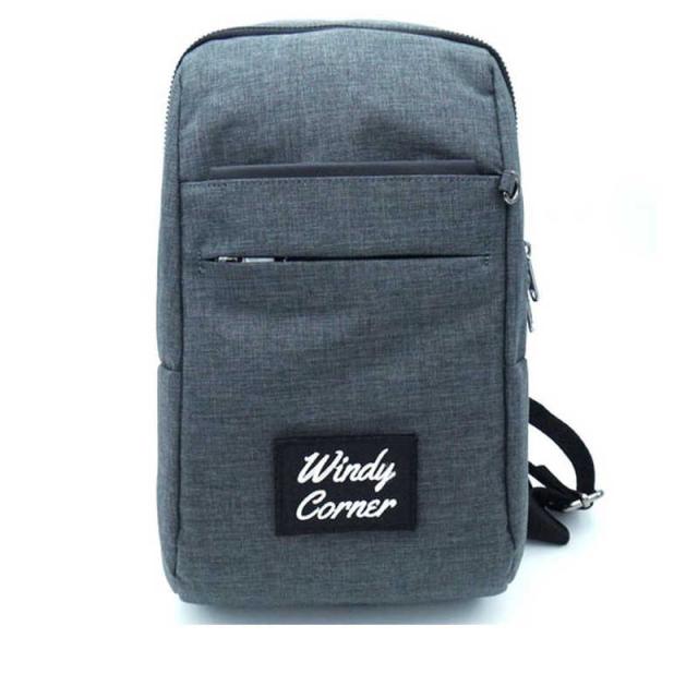 AJAX　スキミング防止 防犯スリングバッグ WindyCorner グレー　AJX90647