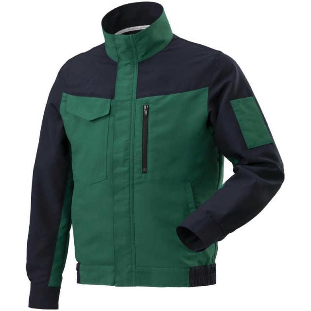 ミズノ　ワークジャケット(春夏向け) ［ユニセックス］ M 83：ネイビー×ディープグリーン　F2JE018383