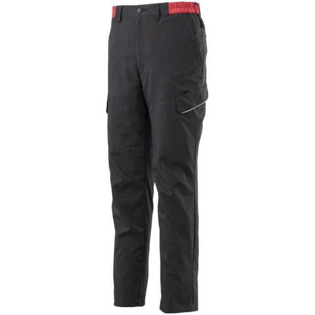 ミズノ　ワークパンツ(春夏／制電素材)[ユニセックス] 2XL 09：ブラック×レッド　F2JF158009