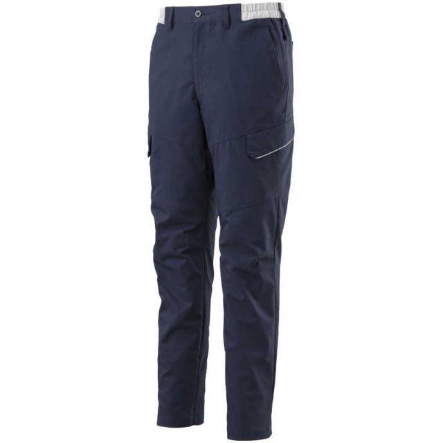 ミズノ　ワークパンツ(春夏／制電素材)[ユニセックス] 2XL 14：ネイビー×ライトグレー　F2JF158014