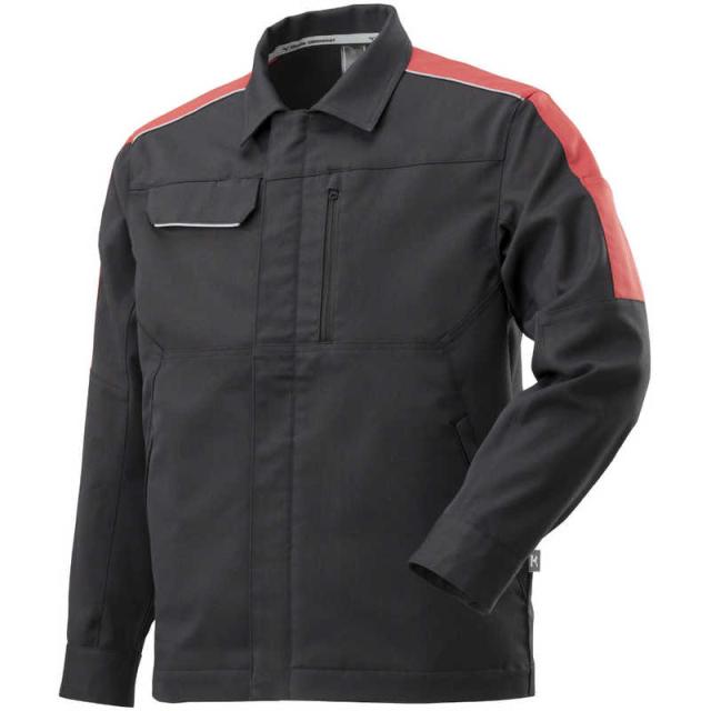 ミズノ　ワークジャケット(通年向け) ［ユニセックス］ 3XL-8 09：ブラック×レッド　F2JE158109