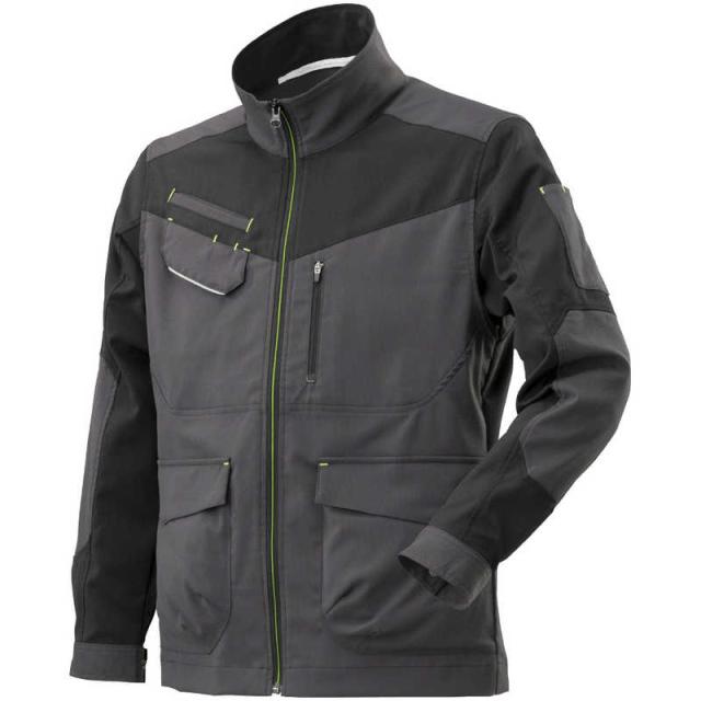 ミズノ　ワークジャケット(春夏素材)[ユニセックス] XL 08：チャコール×ブラック　F2JE219408