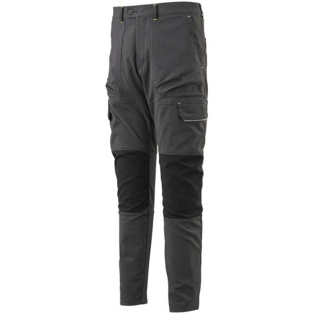 ミズノ　ワークパンツ(春夏素材)[ユニセックス] M 08：チャコール×ブラック　F2JF219408