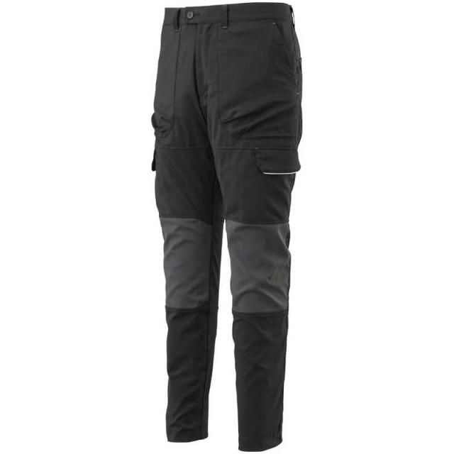 ミズノ　ワークパンツ(春夏素材)[ユニセックス] 2XL 09：ブラック×チャコール　F2JF219409