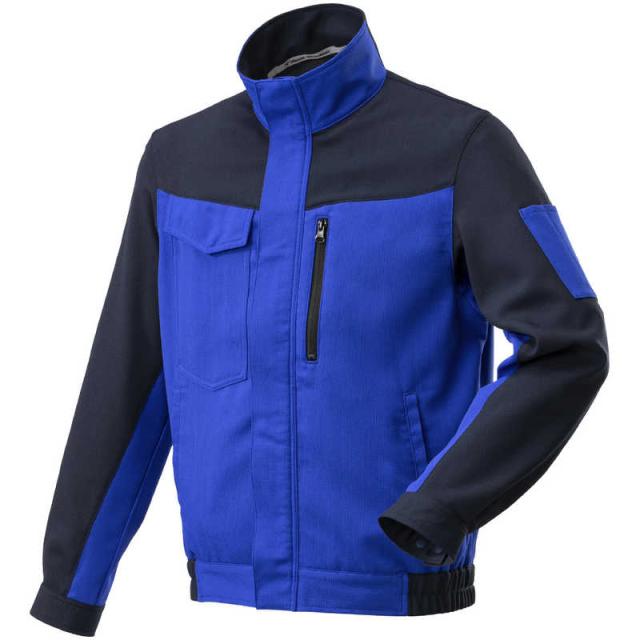 ミズノ　ワークジャケット(春夏向け) ［ユニセックス］ S 87：ネイビー×ブルー　F2JEA18387