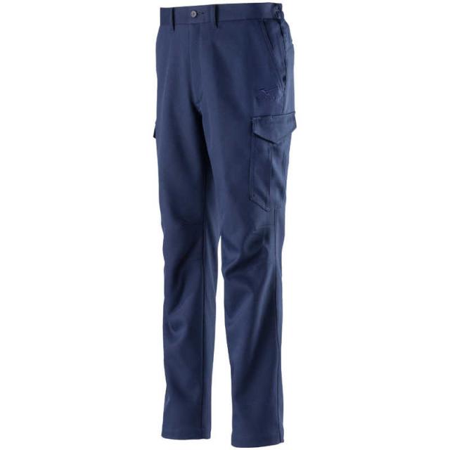 ミズノ　ワークパンツ（樹脂ファスナー・通年向け） [ユニセックス] S 14：ネイビー　F2JF258214