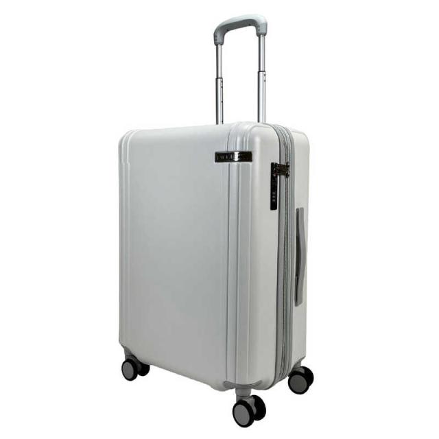 ACE　DESINED BY ACE IN JAPAN キャスターストッパー付スーツケース 53-64L 拡張型サイズ ［TSAロック搭載］ ミストホワイト　ACE-549306