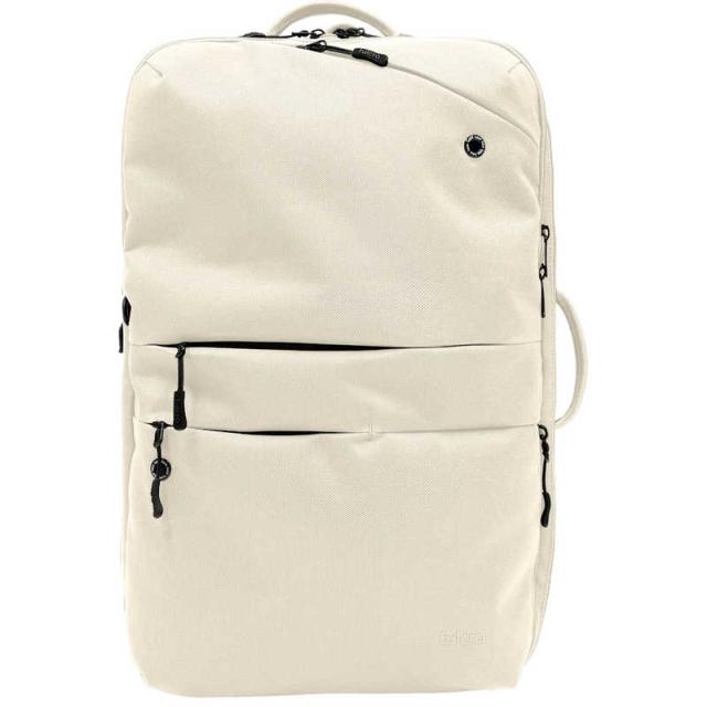 FULCRO　カジュアルリュック ビジネスリュック PC対応 15inch 拡張機能付き 撥水 アイボリー　fma-0017-IV