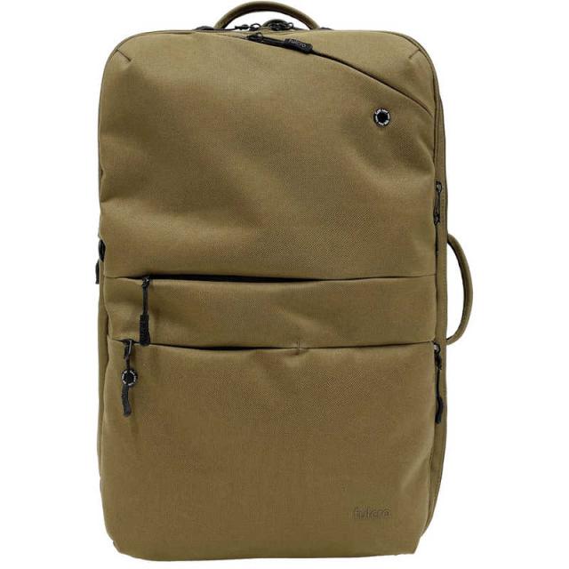 FULCRO　カジュアルリュック ビジネスリュック PC対応 15inch 拡張機能付き 撥水 オリーブ　fma-0017-OLV