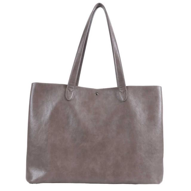 FULCRO　トートバッグ カジュアルバッグ ビジネストート PC対応 15inch フェイクレザー グレーベージュ　fca-1004-GBE