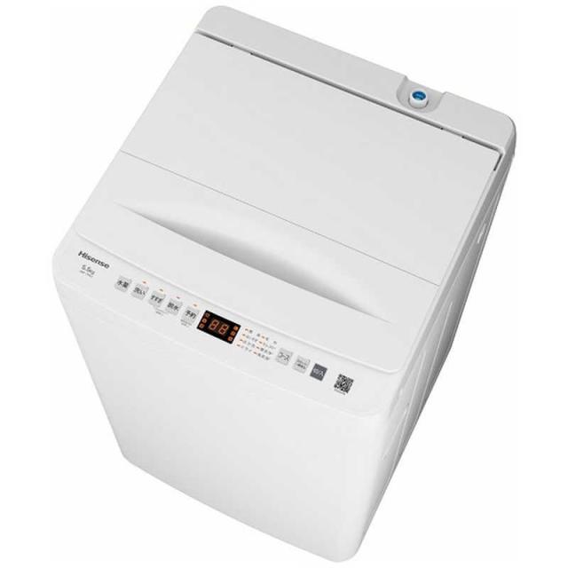 ハイセンス　全自動洗濯機 洗濯5.5kg ホワイト　HW-T55J（標準設置無料）