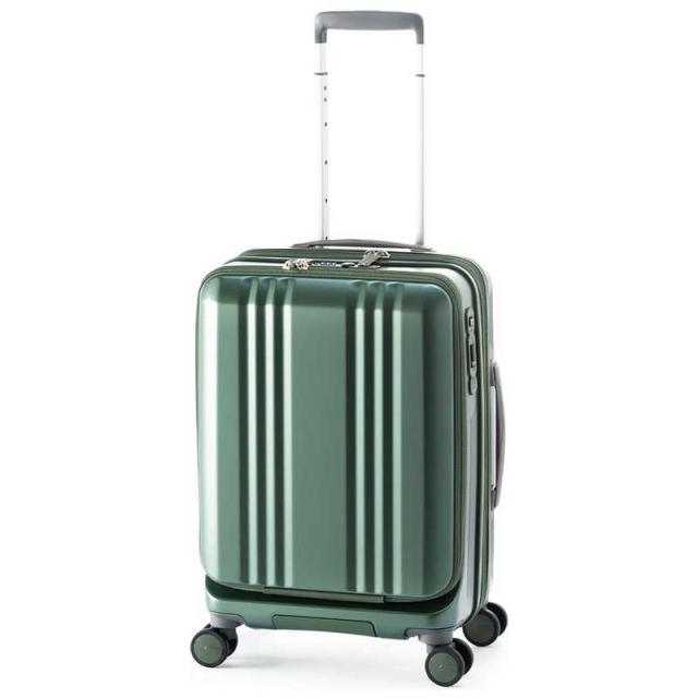 A.L.I　ハードキャリー デカかるEdge フロントオープンタイプ マットグリーン [TSAロック搭載 /37(+7)L /1泊〜2泊]　ALI07718FW