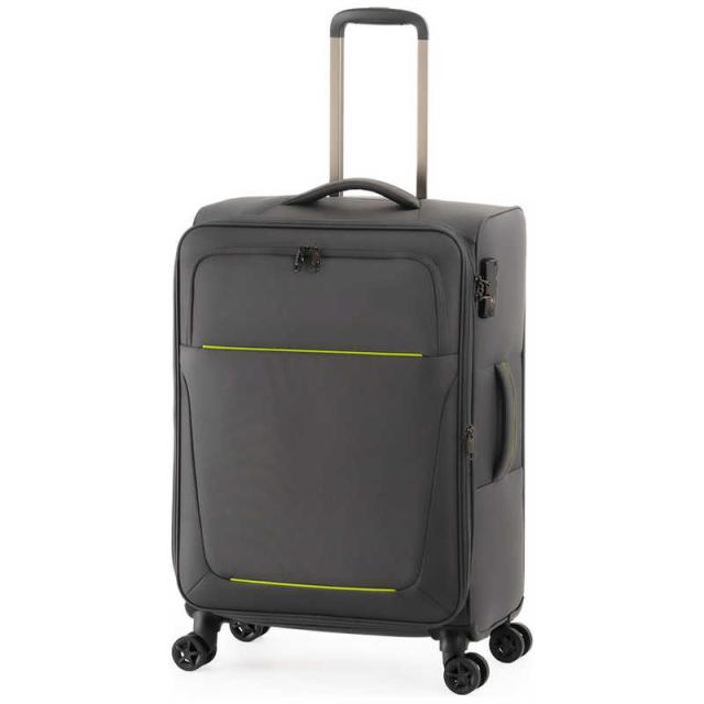 A.L.I　スーツケース ジッパータイプ 宿泊目安：4〜6日間 65L 拡張可能 ダブルキャスター TRIPLAYER グレー　ALP-7120-24