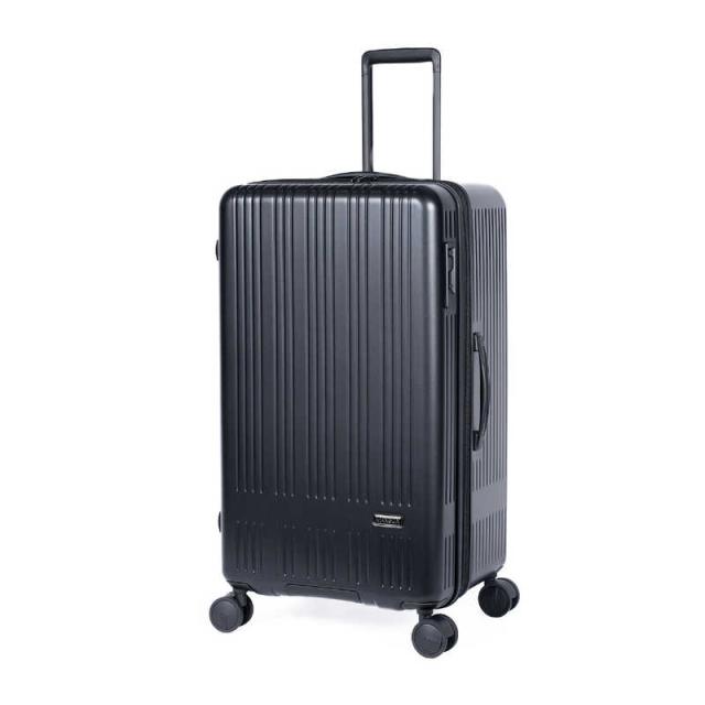 A.L.I　スーツケース ジッパータイプ 宿泊目安：10日間以上 100L 拡張機能搭載 ダブルホイールキャスター マットブラック　MX-8011TL-28W