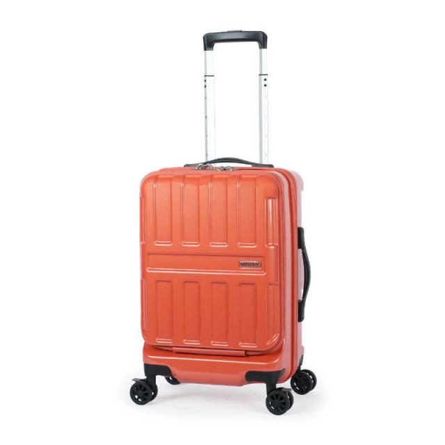 A.L.I　スーツケース ジッパータイプ 宿泊目安：1〜3日間 36L ストッパー機能 フロントオープン TSAロック搭載 パパイヤオレンジ　ALI-8511-18