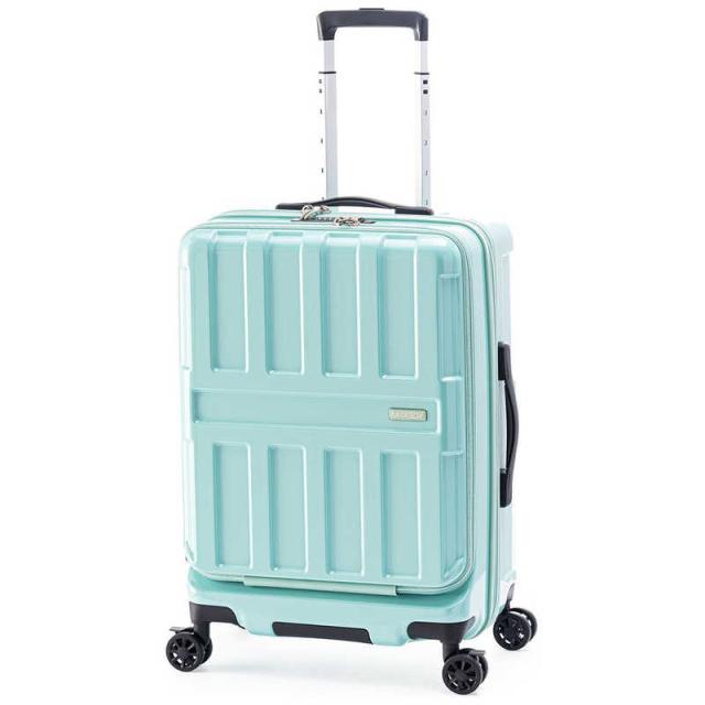 A.L.I　ハードキャリー MAXBOX フロントオープンタイプ ミントブルー [TSAロック搭載 /55L /5泊〜1週間]　ALI-8511-22